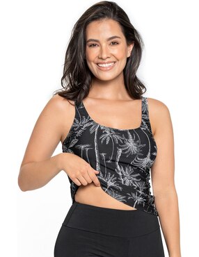 Top bikini Leonisa microprint copa preformada para mujer